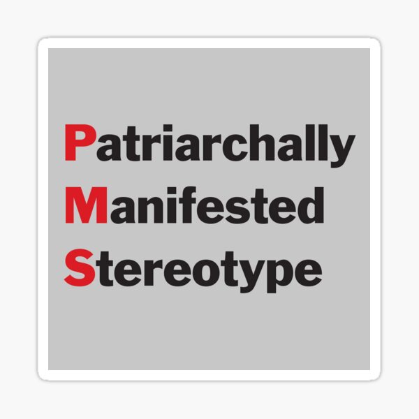 "PMS" Sticker for Sale by The-Little-Fish | Redbubble