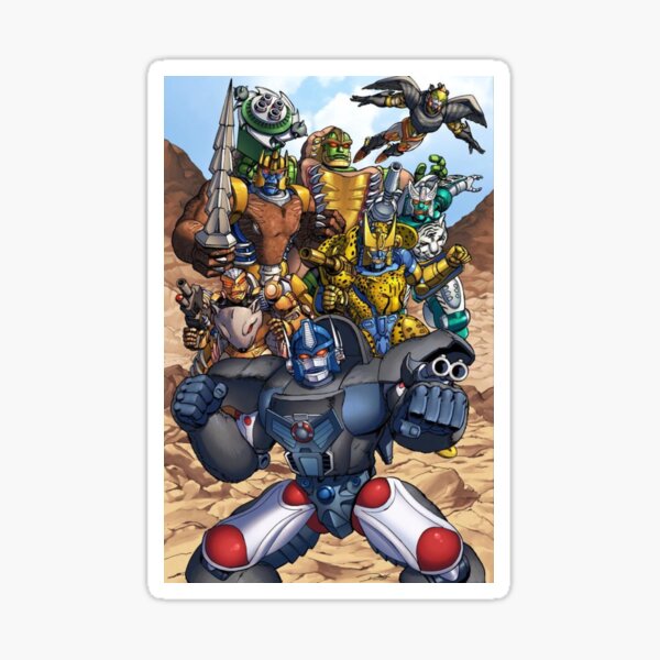"Maximals - Beast Wars Transformers" Sticker for Sale by BeeRyeCrafts ...