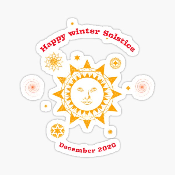"Happy winter Solstice" Sticker by newlifeshirt369 | Redbubble
