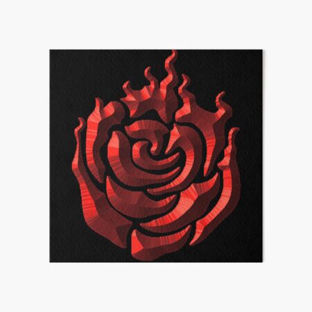 "Ruby Rose Symbol (RWBY)" Art Board Print by AleviahWolfe | Redbubble