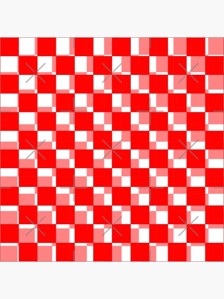 "Croatia Checkerboard shadow 3d white red" Poster by LoveCroatia ...