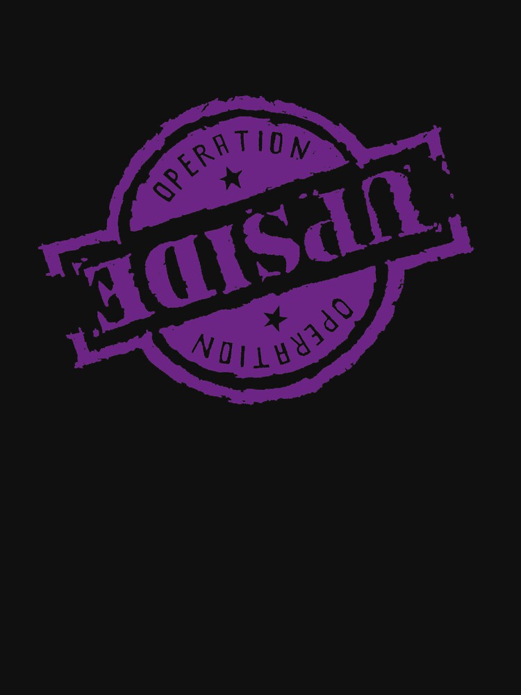 "Beatrice Zinker - Operation Upside Merchandise - Purple Logo" T-shirt ...
