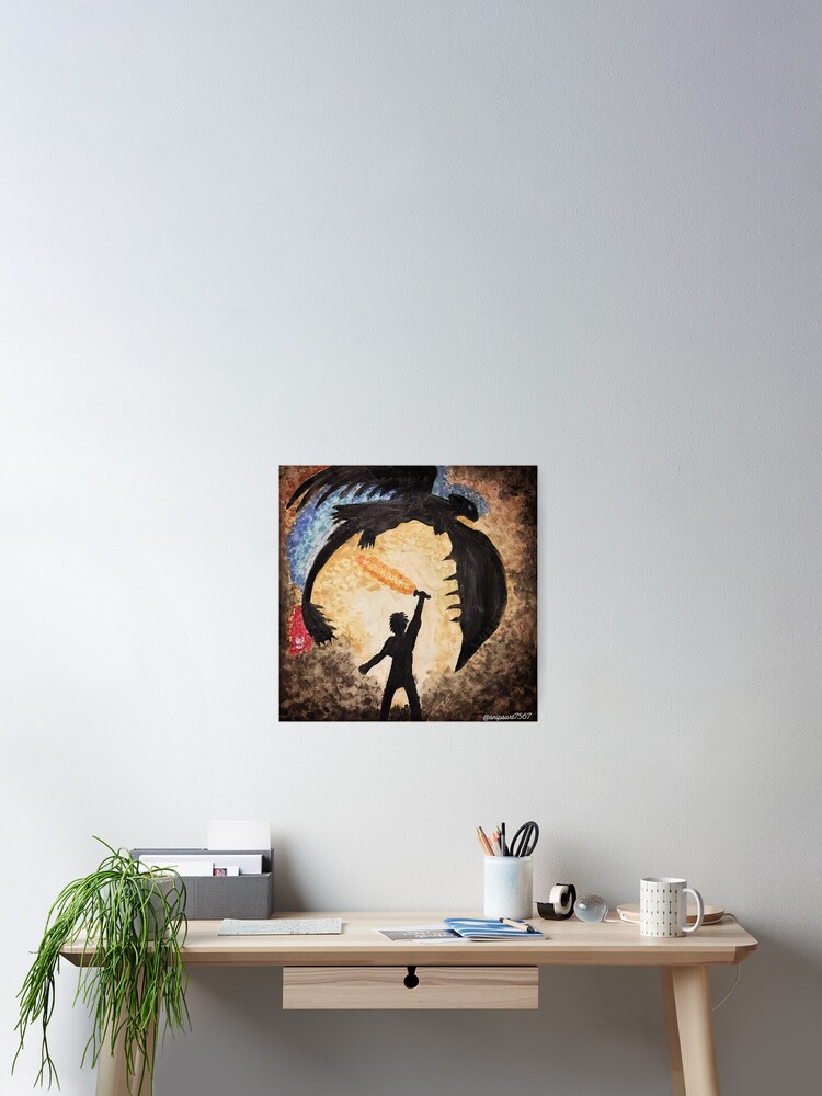 "Toothless and hiccup" Poster for Sale by Jahsoka-artz | Redbubble
