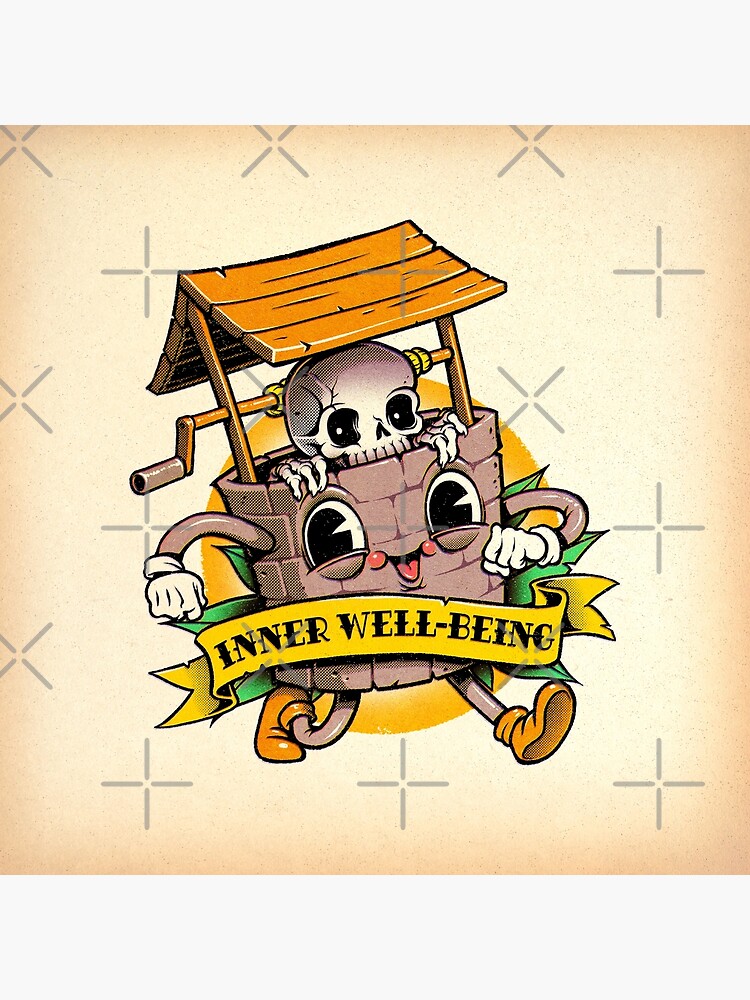 "Inner Well-Being Vintage cartoon" Art Print by andremuller | Redbubble