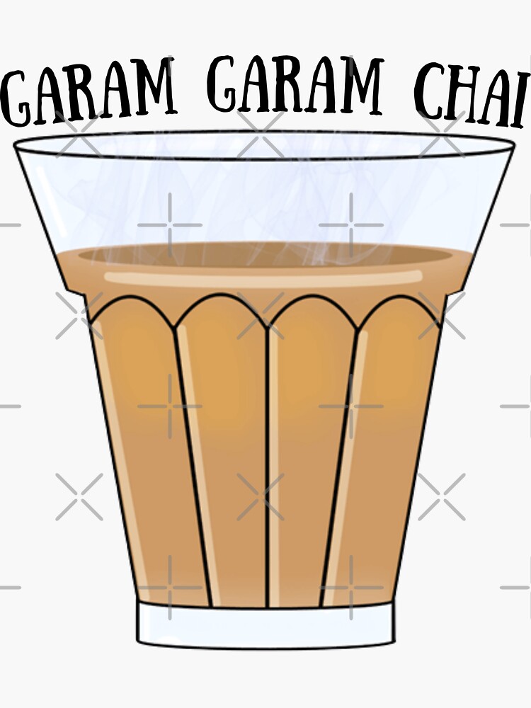 "Garam Garam Chai Light" Sticker for Sale by cuttingroomprty | Redbubble