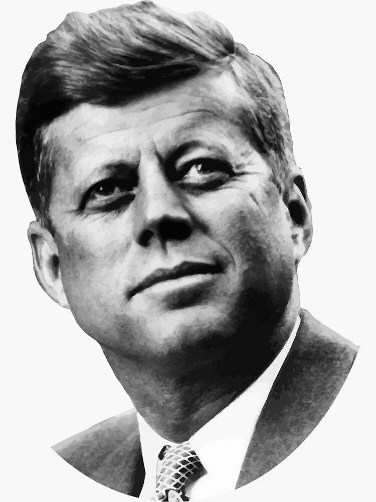"President Kennedy" Sticker for Sale by warishellstore | Redbubble