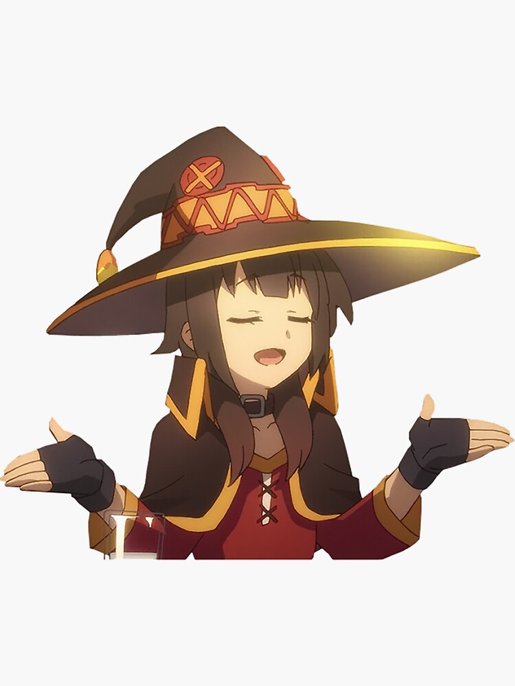 "KonoSuba - Megumin" Sticker by JawsDesignscom | Redbubble