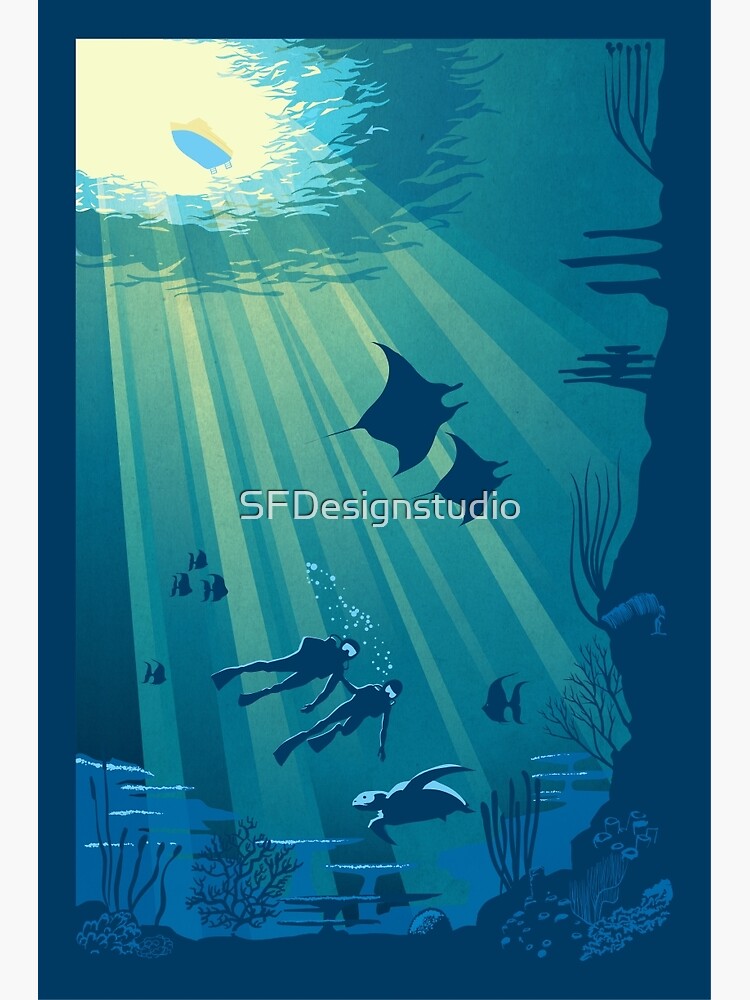 "Deep Blue" Poster for Sale by SFDesignstudio | Redbubble