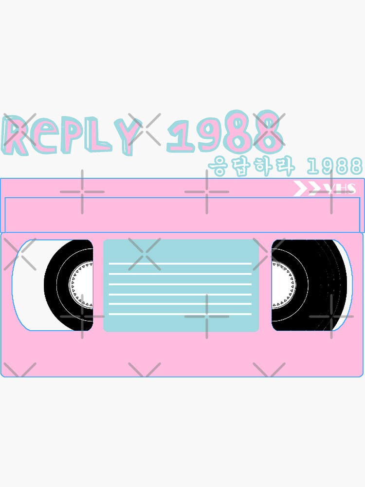 "VHS Tape.Reply 1988" Sticker for Sale by 7thEdelweiss | Redbubble