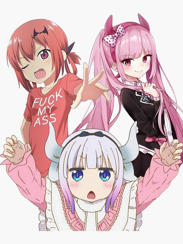 Pegatina «Trio Loli Stuff! ¡Una Loli no es suficiente!» de Hruszka ...