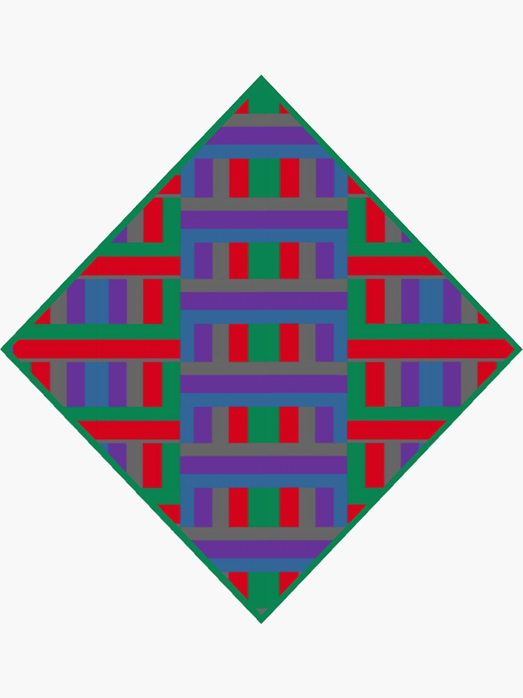 "Abstract Red and Purple Pattern with Lines" Sticker by Sendreka ...