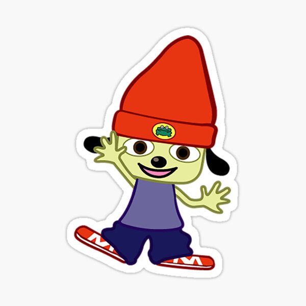 "PaRappa The Rapper" Sticker for Sale by JawsDesignscom | Redbubble