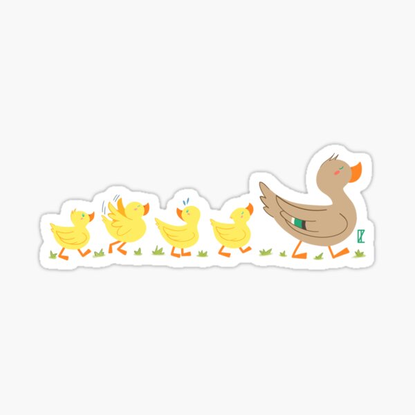 Ducks In A Row Stickers | Redbubble