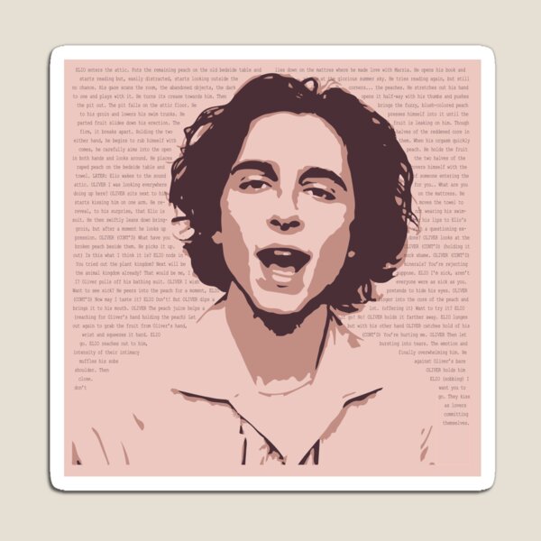 Call Me By Your Name Peach Scene Magnets | Redbubble