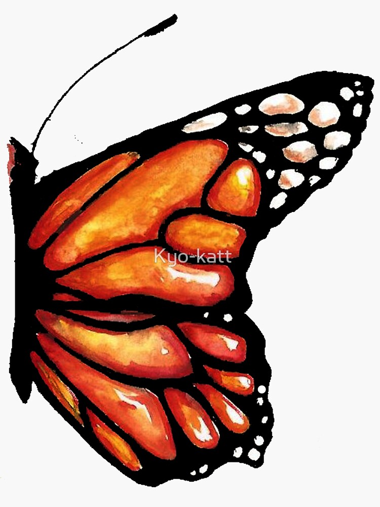 "Butterfly wings" Sticker for Sale by Kyo-katt | Redbubble