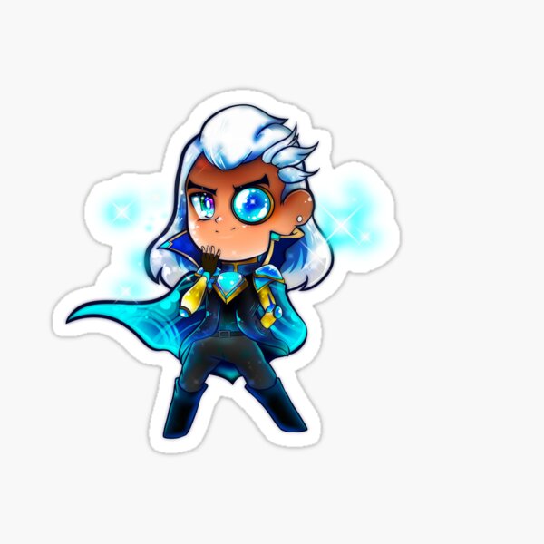 "Chibi Hextech Swain" Sticker by SodaGalaxy | Redbubble