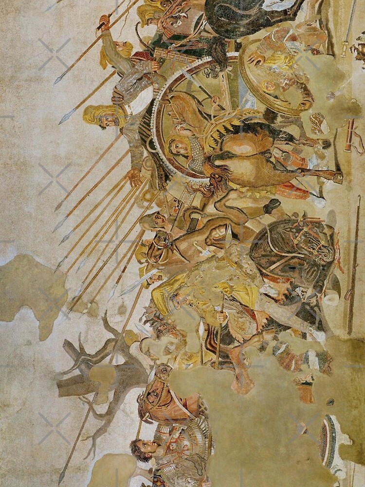 Mosaic Depicting The Battle Between Alexander The Great And Darius III ...