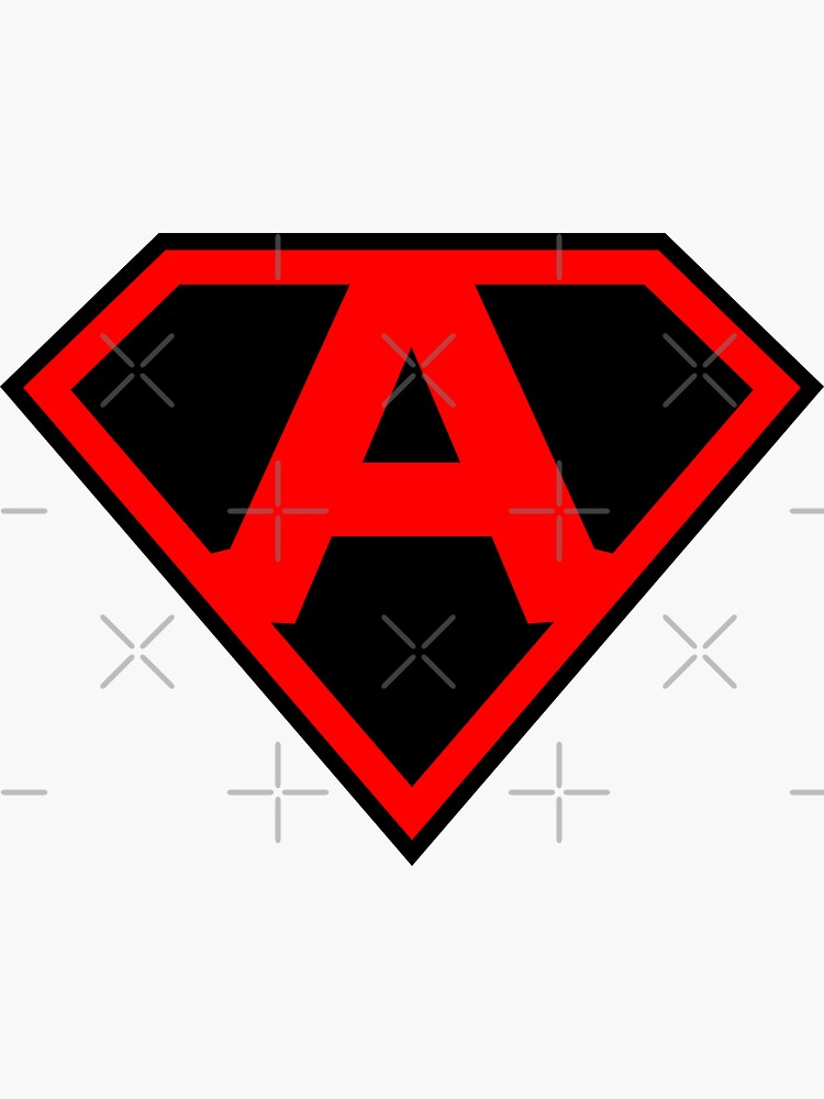 "Letter A | Super Letter Vol.3" Sticker for Sale by GoodGamesMP | Redbubble