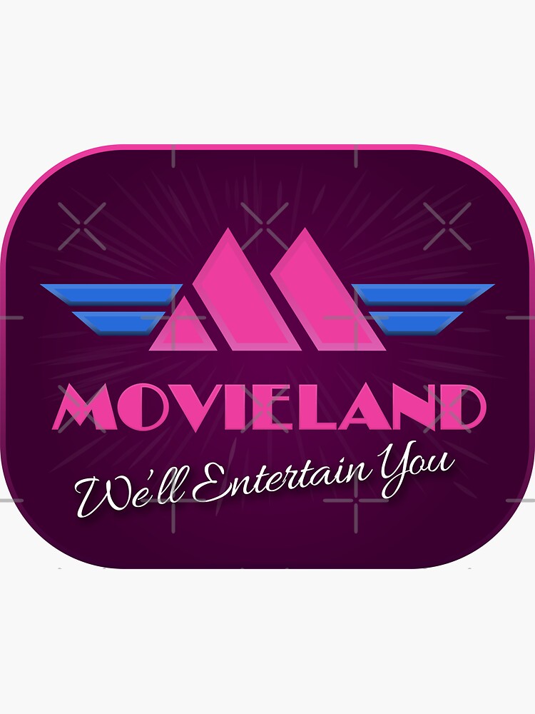 "Movieland" Sticker by Linubidix | Redbubble