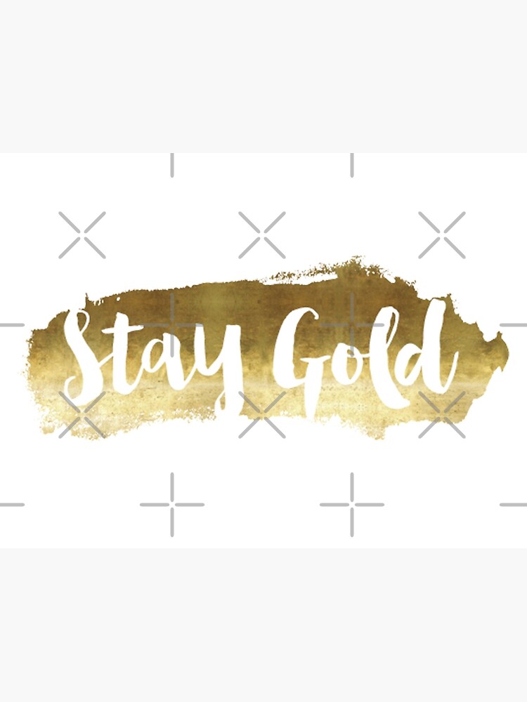 "Stay Gold" Framed Art Print for Sale by miamulin57 | Redbubble