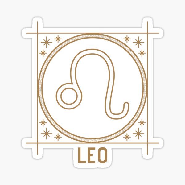 "Leo Zodiac Sign" Sticker for Sale by CorgeousRus | Redbubble