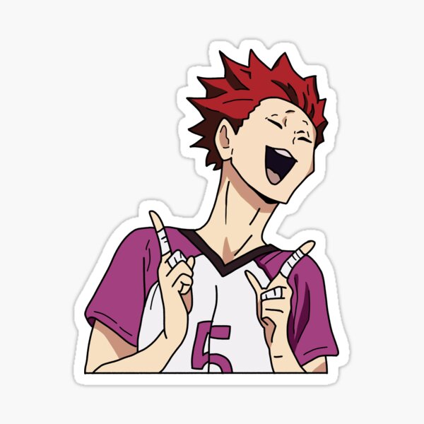 Sticker « Tendou Satori Singing (couleur) | Haikyuu !! Autocollant ...