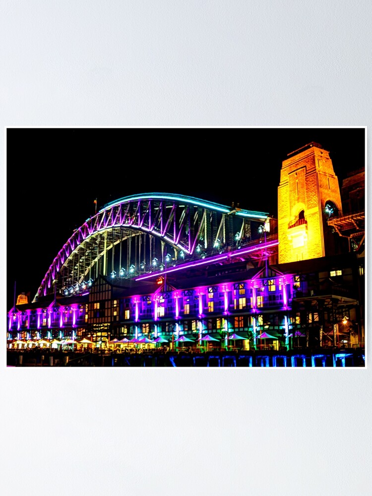 "Sydney Harbour Bridge from Pier I" Poster by blackadder | Redbubble