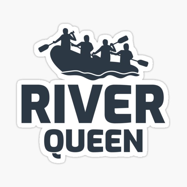 "Rafting Team Raft White Water Rafter Paddle Gift" Sticker for Sale by ...