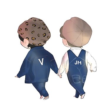 "vmin overalls" Sticker for Sale by chimchimbang | Redbubble