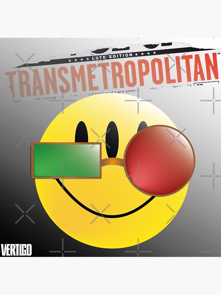 "Transmetropolitan design, vertigo comics." Sticker for Sale by ...