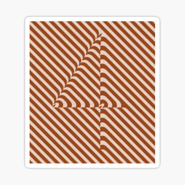 "Horizontal optical arts and stripes" Sticker for Sale by Khanchoice ...