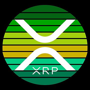 "Ripple XRP Multi Green Sunset Design" Sticker for Sale by Bitcoin ...