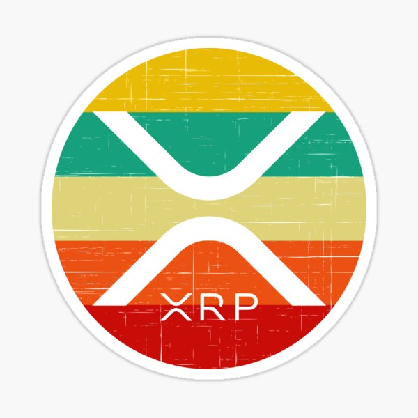 "Ripple XRP Grunge Sunset Design" Sticker for Sale by Bitcoin-Fashion ...