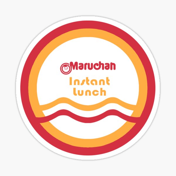 "Maruchan Instant Lunch" Sticker by MarylinRam18 | Redbubble