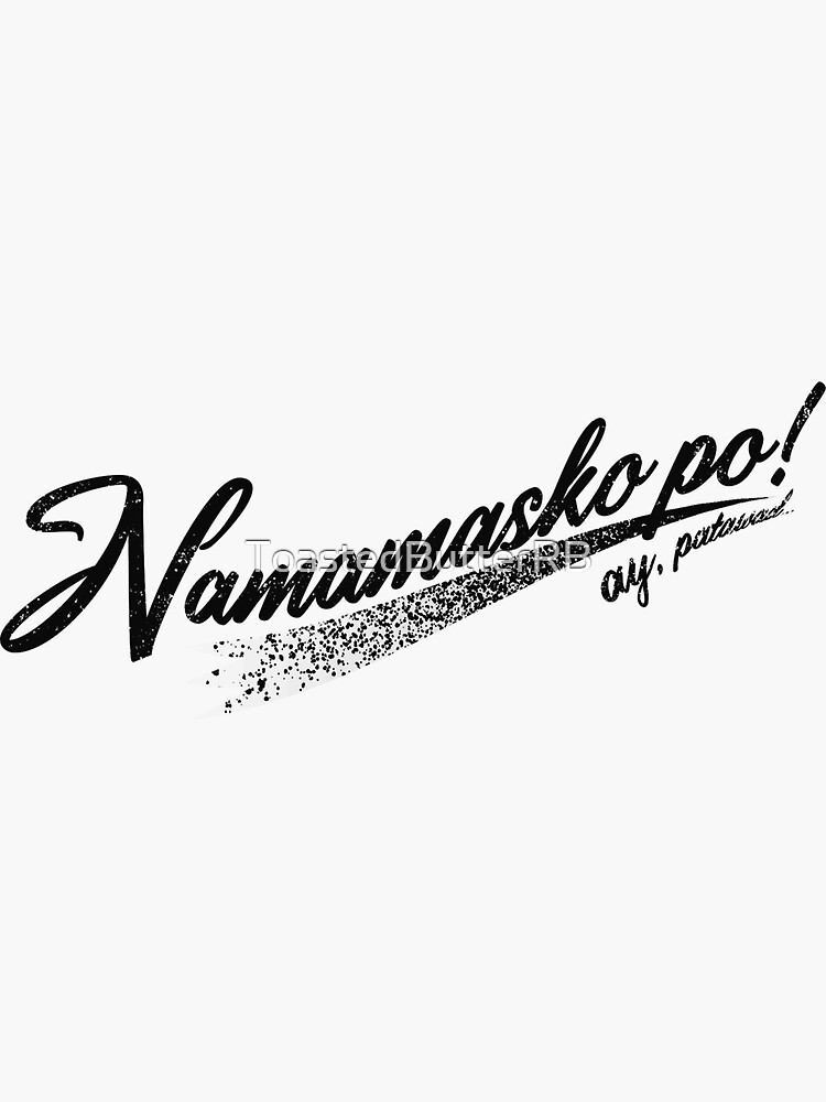 "Namamasko Po Filipino Christmas Phrase" Sticker for Sale by ...