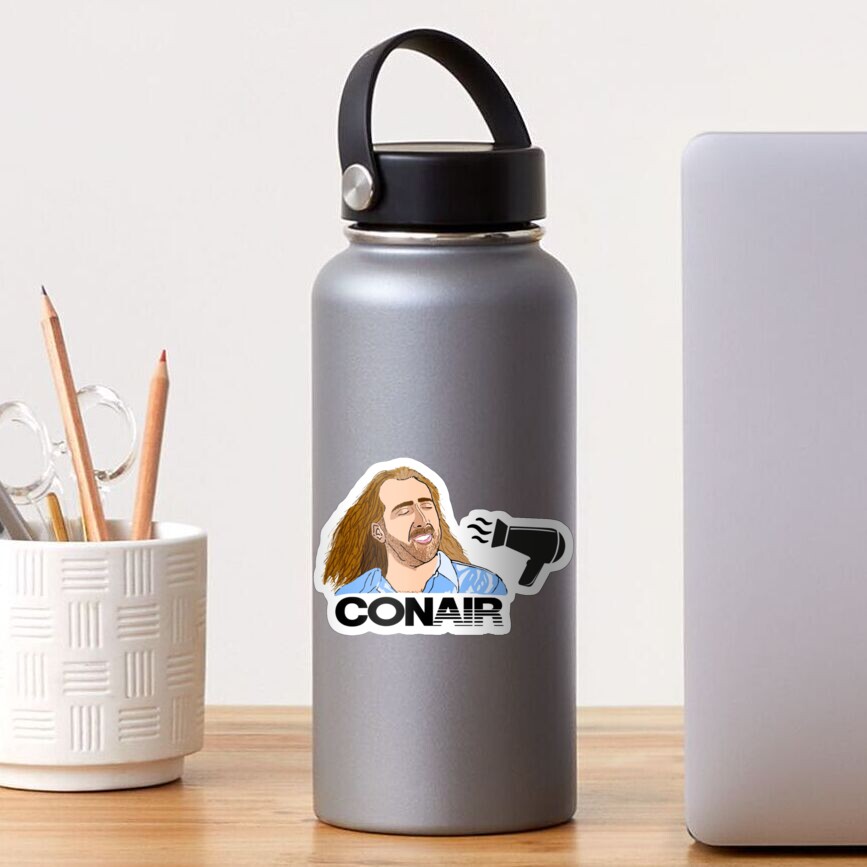 "Conair blow dryer Nicolas Cage " Sticker for Sale by froggyleggs ...