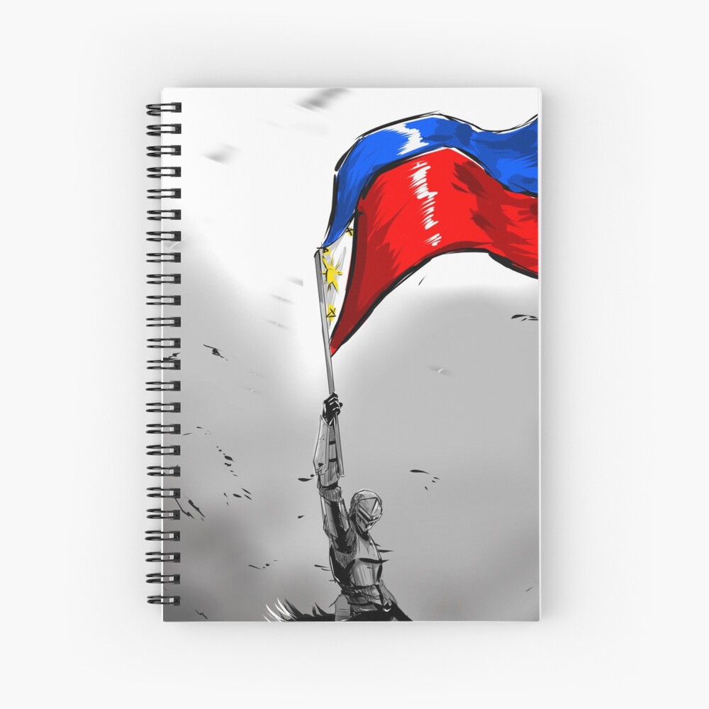 "Philippine Flag " Spiral Notebook for Sale by MaharlikaArts | Redbubble