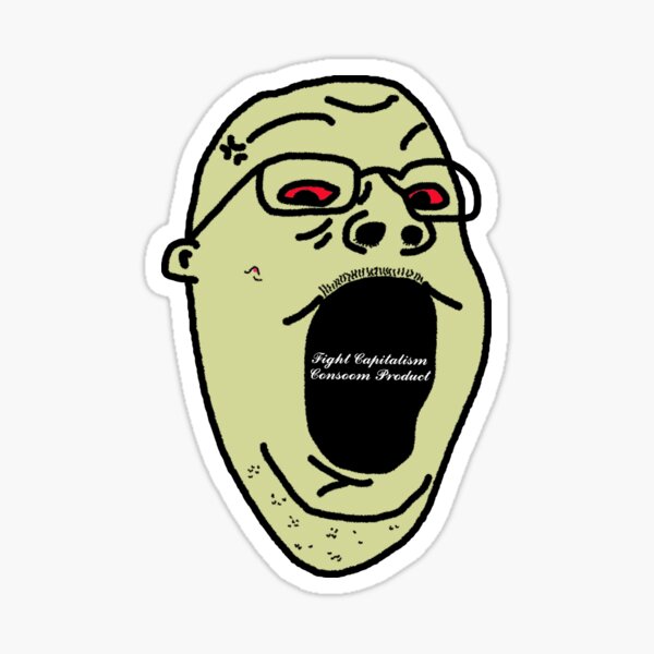 "Fight Capitalism Consoom Product" Sticker for Sale by FakeRealLife ...