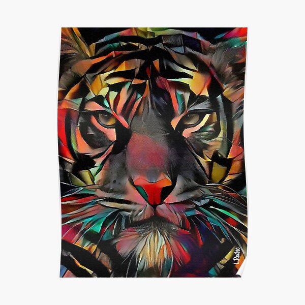 Póster «Tiger red force - Tigre, tigron, wild animal, cat, lea roche ...