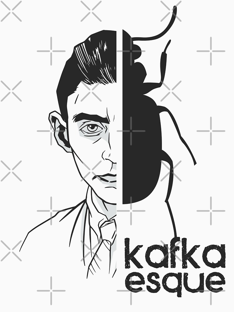 "Kafkaesque - Franz Kafka Drawing" T-shirt by ArticaDesign | Redbubble ...