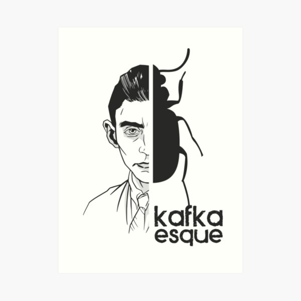 "Kafkaesque - Franz Kafka Drawing" Art Print by ArticaDesign | Redbubble