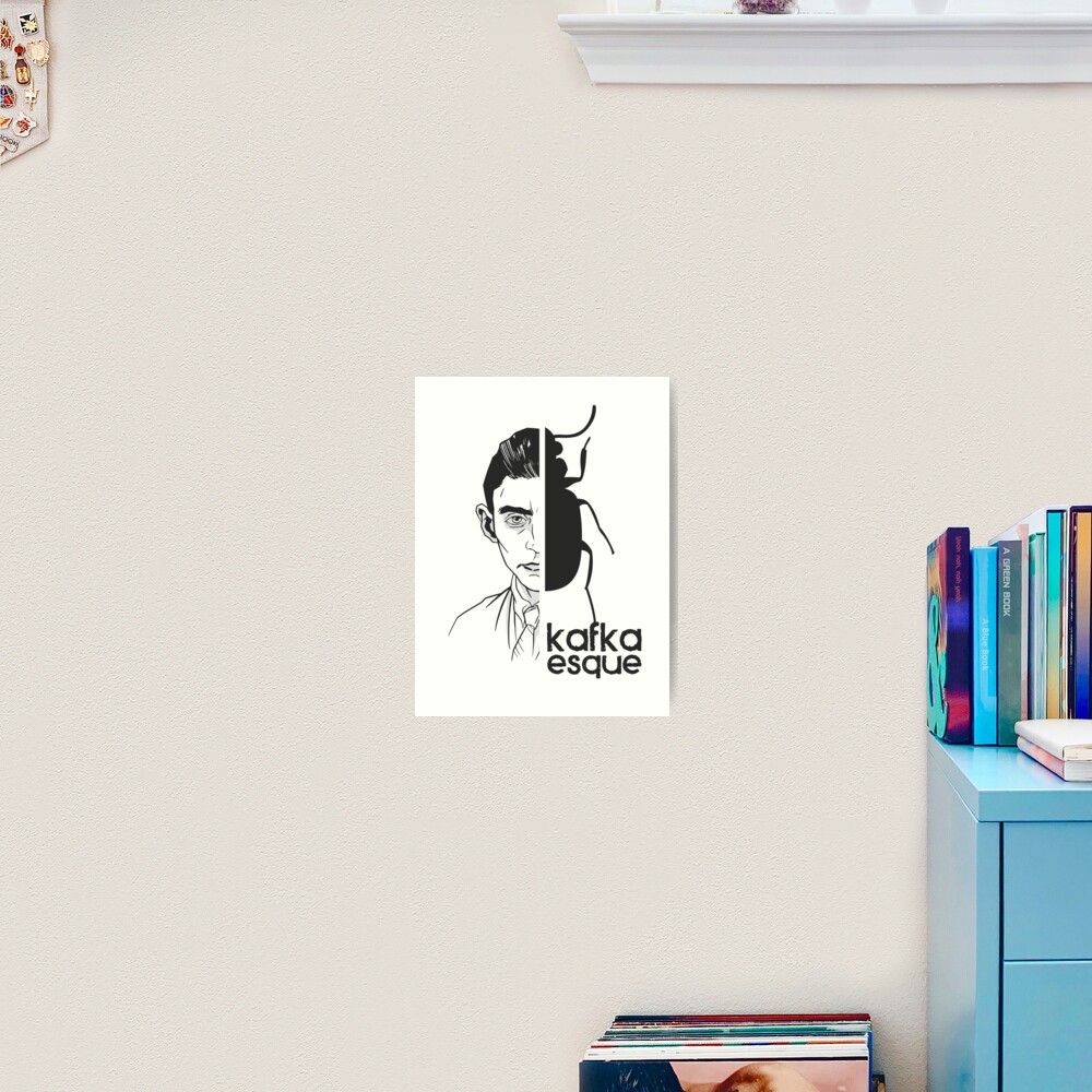 "Kafkaesque - Franz Kafka Drawing" Art Print by ArticaDesign | Redbubble