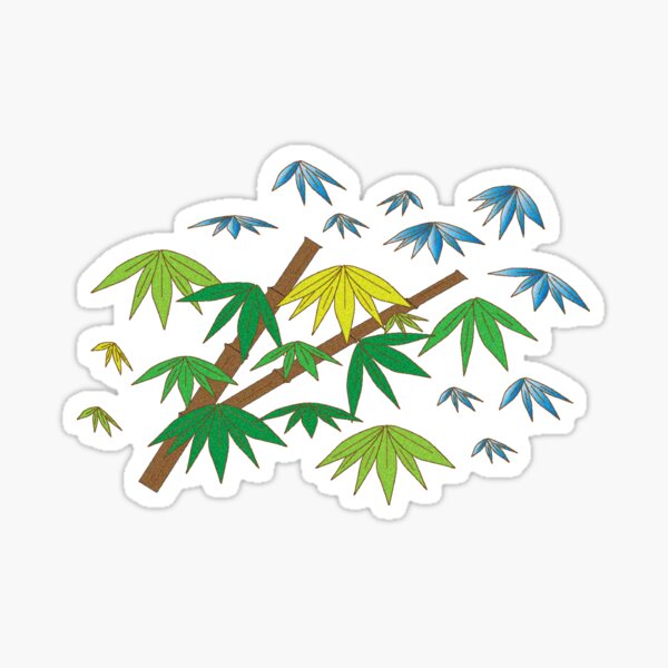 "Bamboo Tree" Sticker by Mylecm | Redbubble
