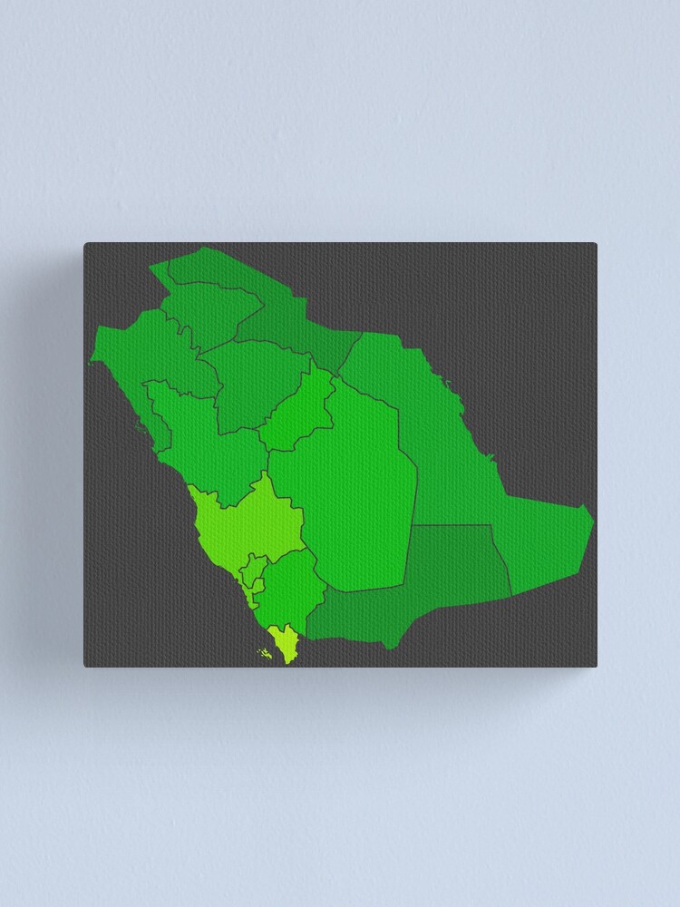 "Saudi Arabia population heat map as color density illustration" Canvas ...