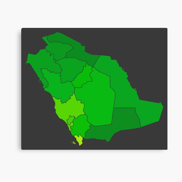 "Saudi Arabia population heat map as color density illustration" Canvas ...