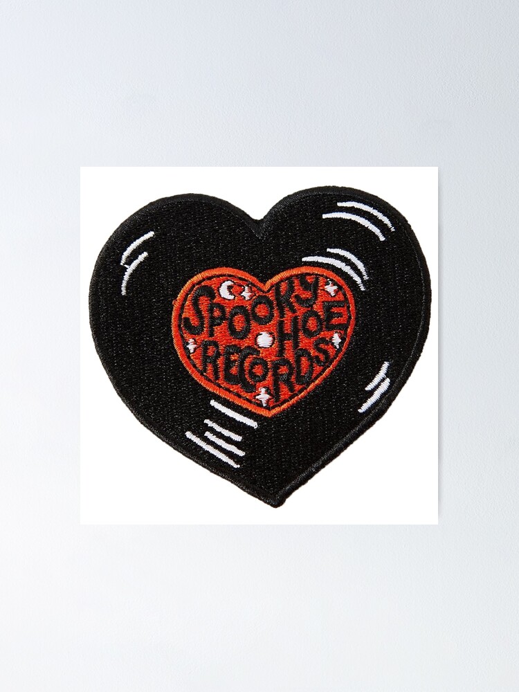 "Heart Record Retro Vinyl Sticker" Poster for Sale by designolo | Redbubble