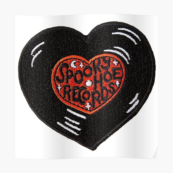 "Heart Record Retro Vinyl Sticker" Poster for Sale by designolo | Redbubble