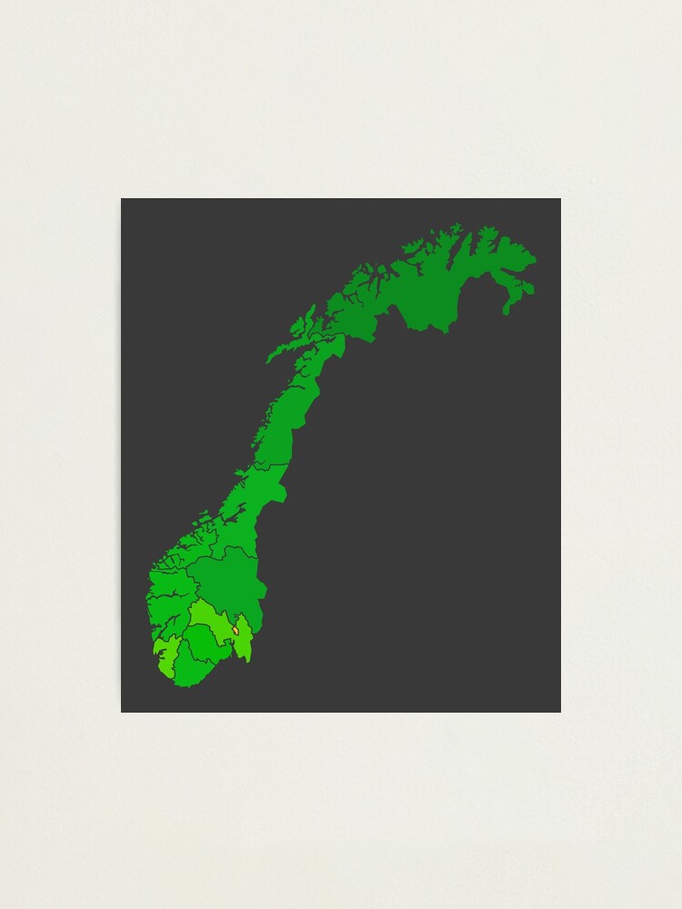 "Norway population heat map as color density illustration" Photographic ...