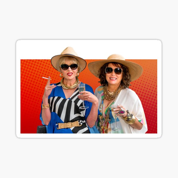 "Patsy and Eddie!" Sticker for Sale by melaniec79 | Redbubble