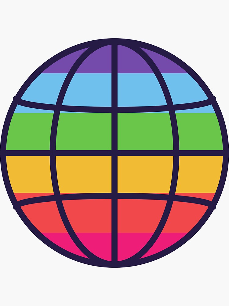 "World pride flag LGBT Rainbow color" Sticker for Sale by ...